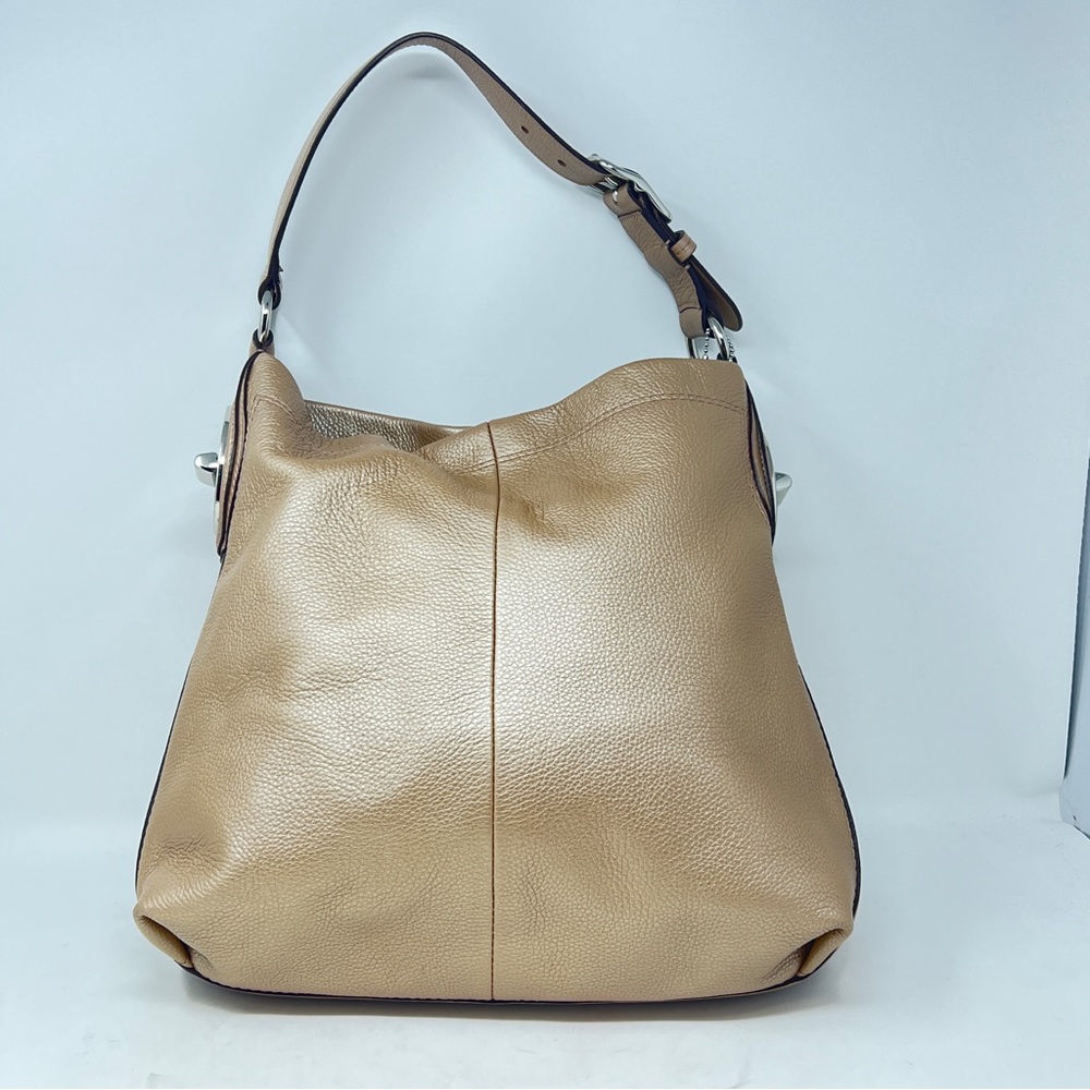 Coach Penelope Champagne Metallic Hobo F16535. - Gem